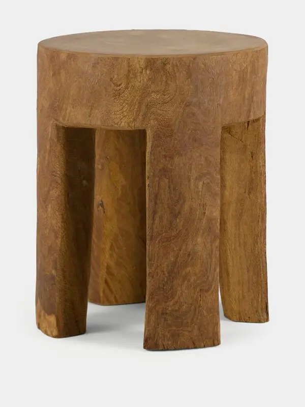 POLSPOTTEN Round Square Legs Stool