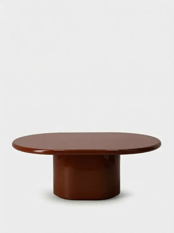 HOUSE OF CAPRICORN Amendoeira Brick Lacquered Wood Coffee Table - Red