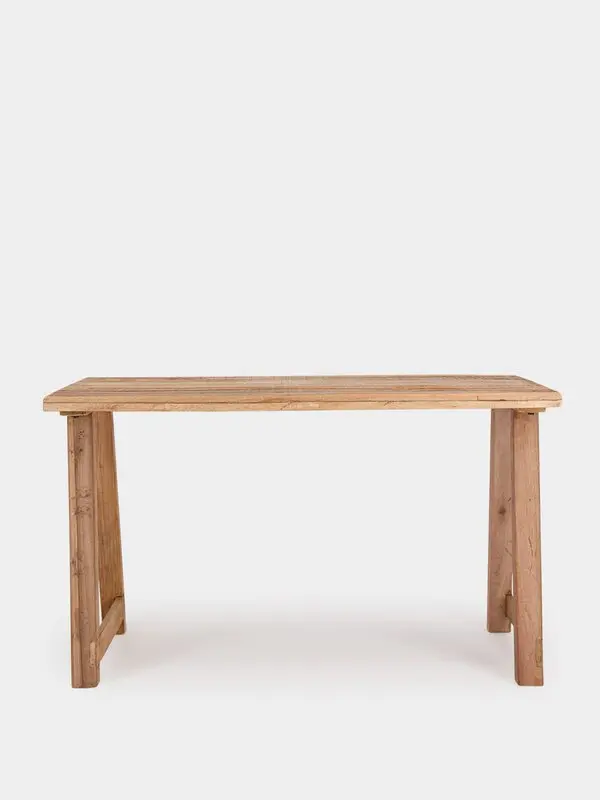 Madam Stoltz Recycled Wooden Dining Table - Brown