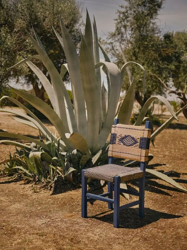 HOUSE OF CAPRICORN Handmade Dining Chair - Blue