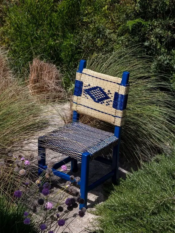 HOUSE OF CAPRICORN Handmade Dining Chair - Blue