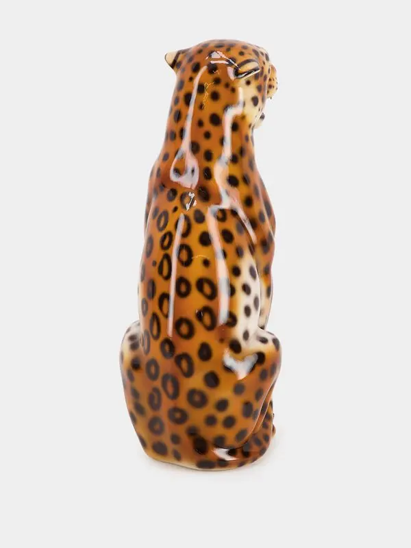 LES-OTTOMANS Large Leopard Sculpture - Multicolour