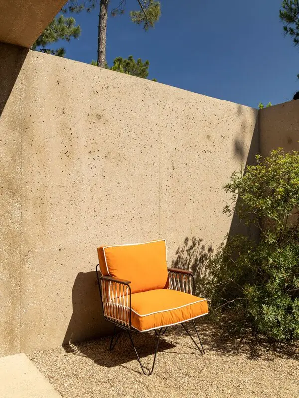 HONORÉ Outdoor Croisette Sunbrella Armchair - Orange