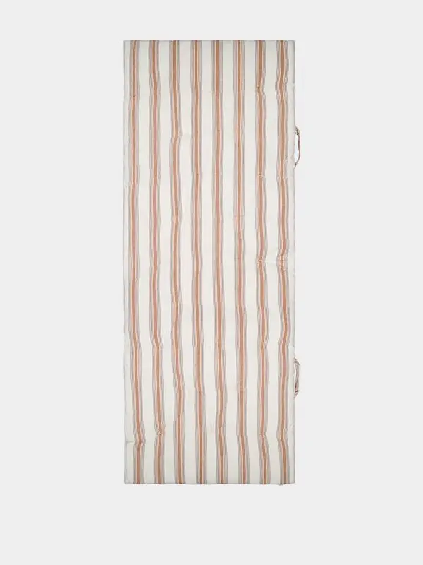 Madam Stoltz Striped Cotton Mattress - White