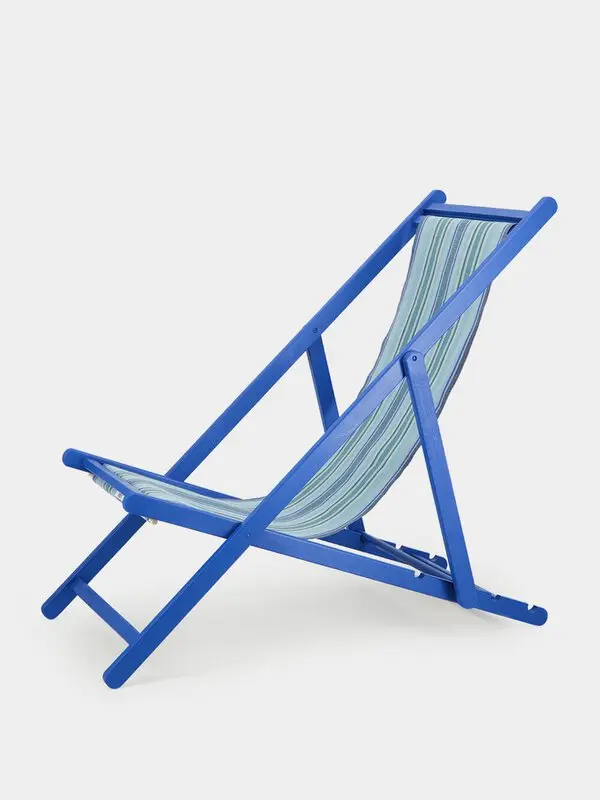 LES TOILES DU SOLEIL Laura L’aquarium Deckchair - Blue