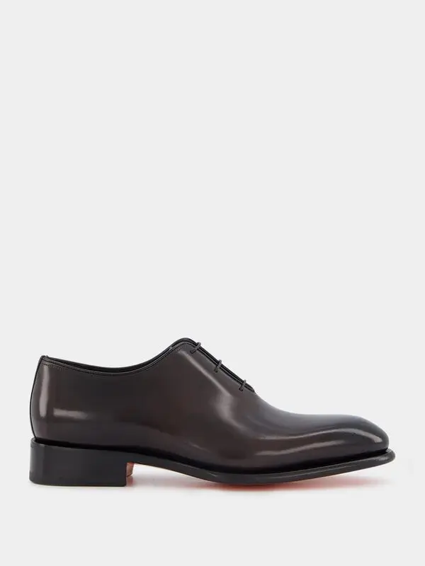 Santoni Leather Oxford Shoes - Brown