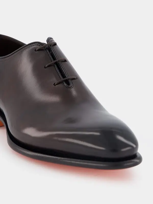 Santoni Leather Oxford Shoes - Brown