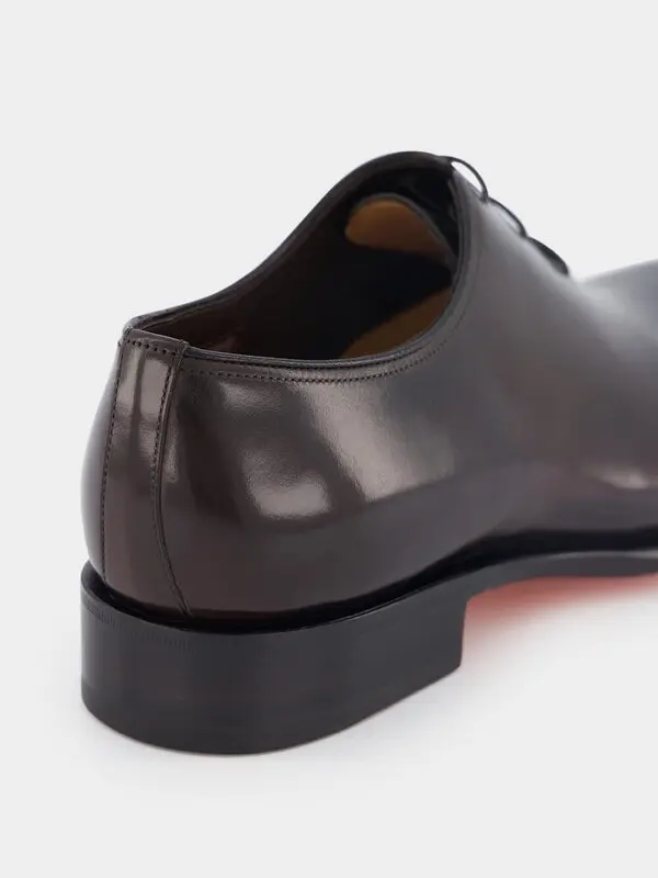 Santoni Leather Oxford Shoes - Brown