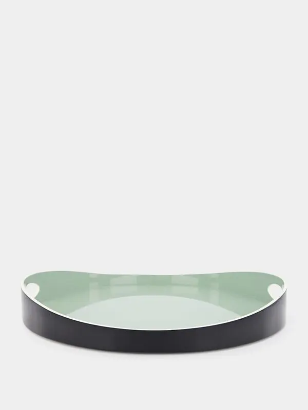 MAISON SARAH LAVOINE Large Lime Tree Shoot Basile Tray - Blue