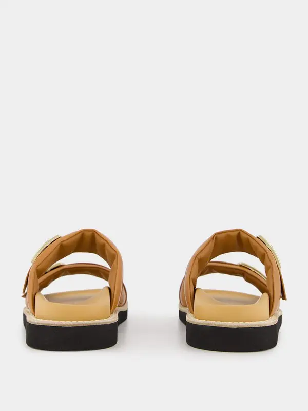 Santoni Leather Sandals - Brown
