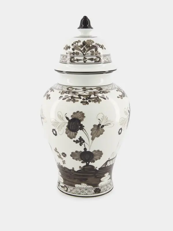 GINORI 1735 Oriente Italiano Large Potiche Vase - White