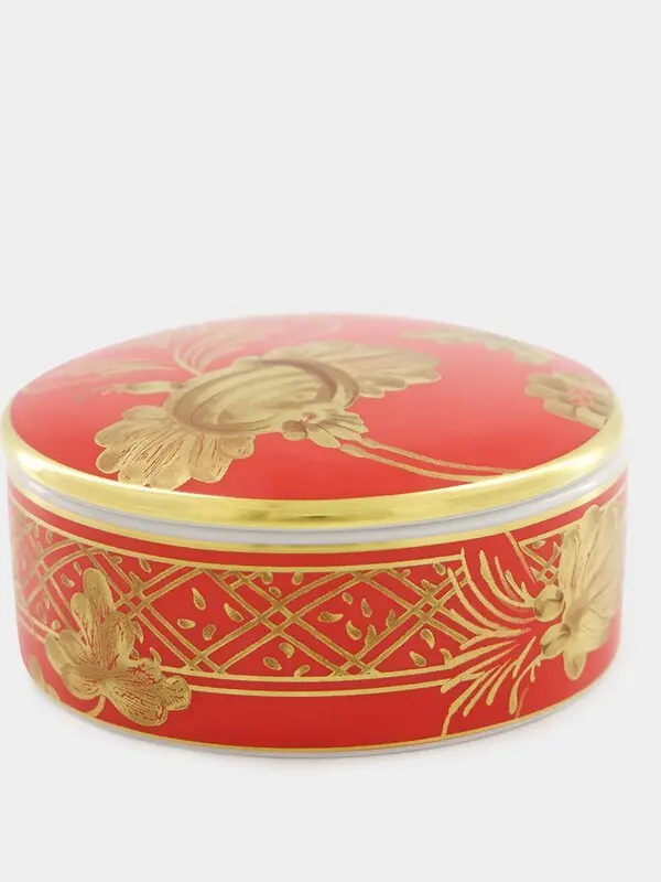 GINORI 1735 Rubrum Scented Stone Box - Red