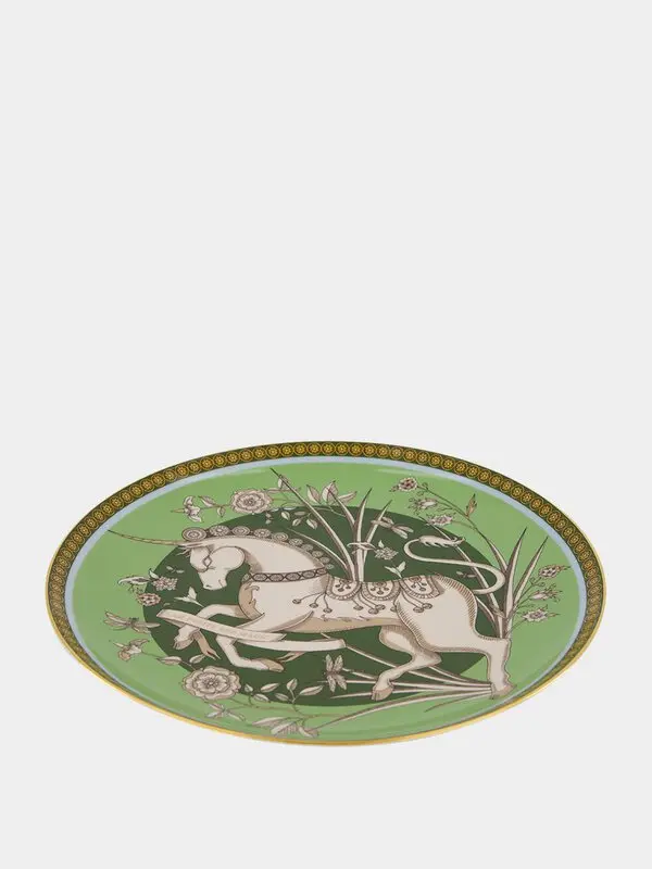 La DoubleJ The Unicorn Light Decorative Plate - Green