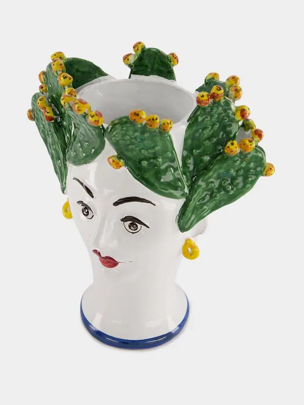 LES-OTTOMANS Handpainted Sculpture Vase