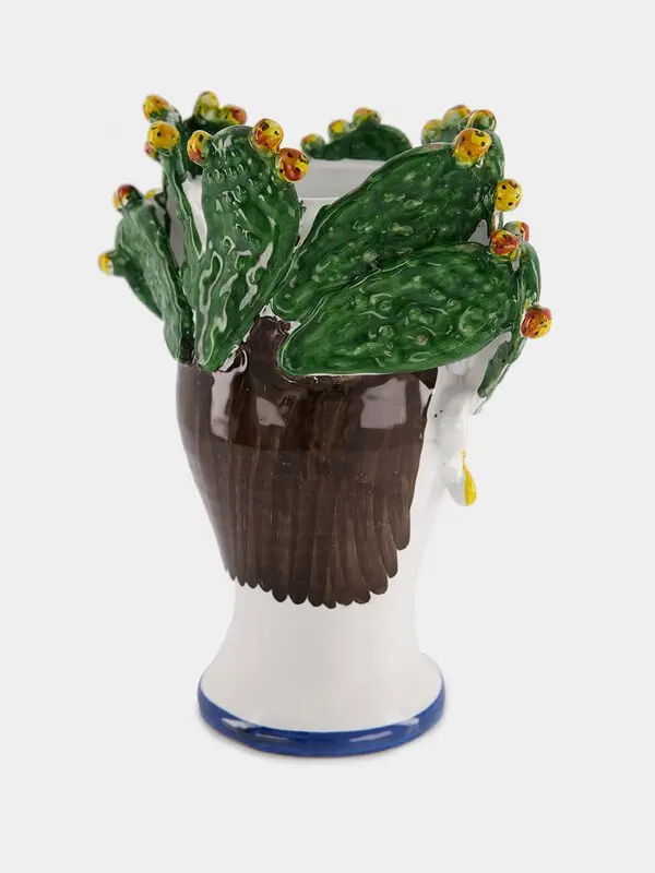 LES-OTTOMANS Handpainted Sculpture Vase