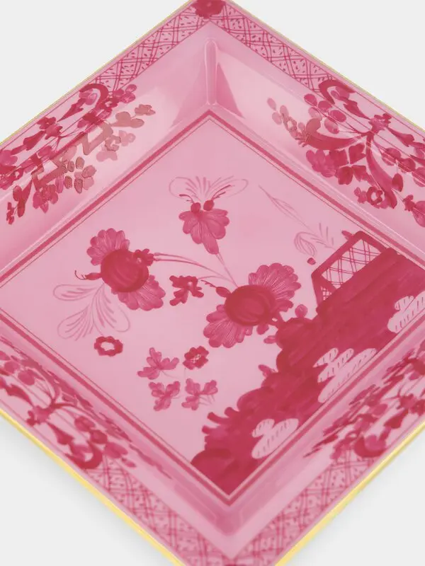 GINORI 1735 Oriente Italiano Porpora Large Square Change Tray
