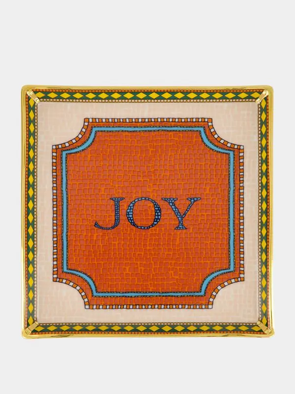 La DoubleJ Mini Porcelain Joy Tray - Orange