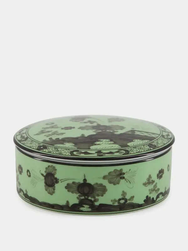 GINORI 1735 Bario Porcelain Box - Green
