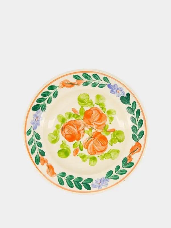 ALL ORIGINE Transylvanian Floral Soup Plate - Multicolour