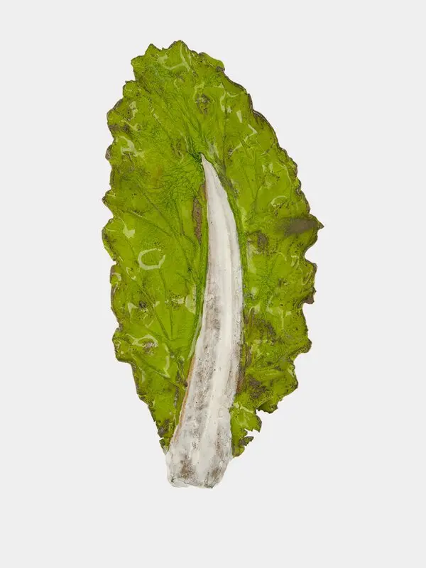 Studio Bongard Ceramic Lettuce Sculpture - Green