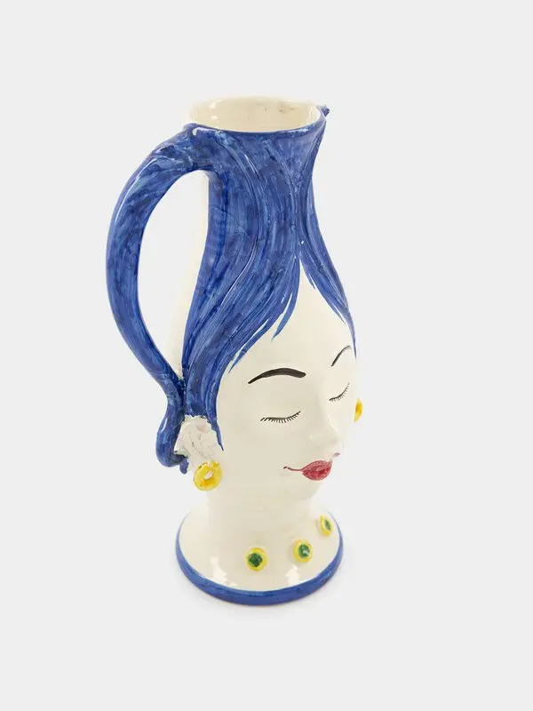 LES-OTTOMANS Sicilian Lady Ceramic Jug