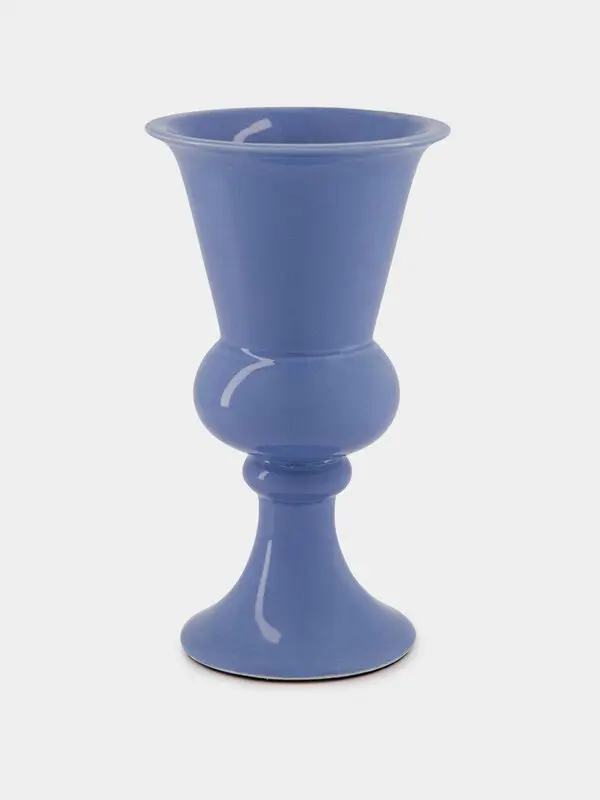 HOUSE OF CAPRICORN Florbela Ceramic Medium Vase - Blue