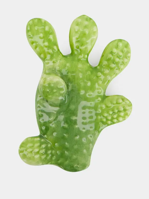 LES-OTTOMANS Decorative Ceramic Cactus - Green