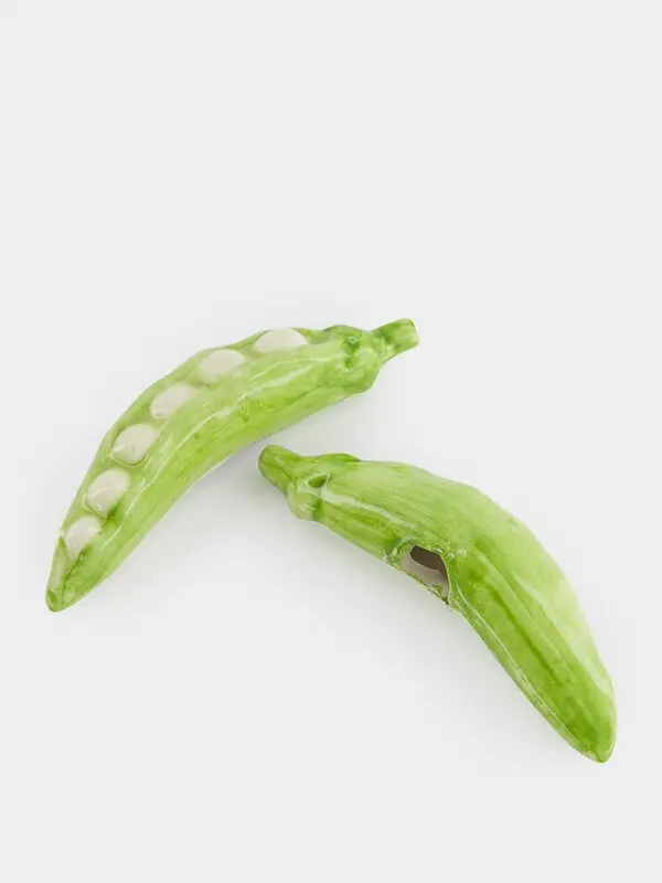 LES-OTTOMANS Ceramic Peas Decorative Figure