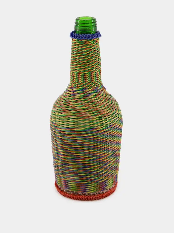 All Origine Woven Glass Flask - Multicolour