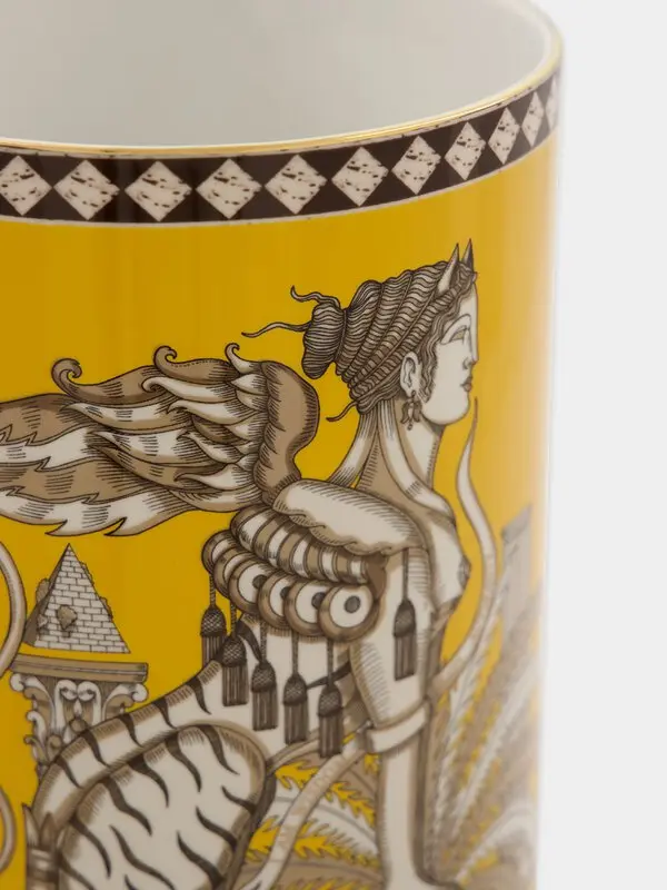 La DoubleJ The Sphynx Pillar Vase - Yellow