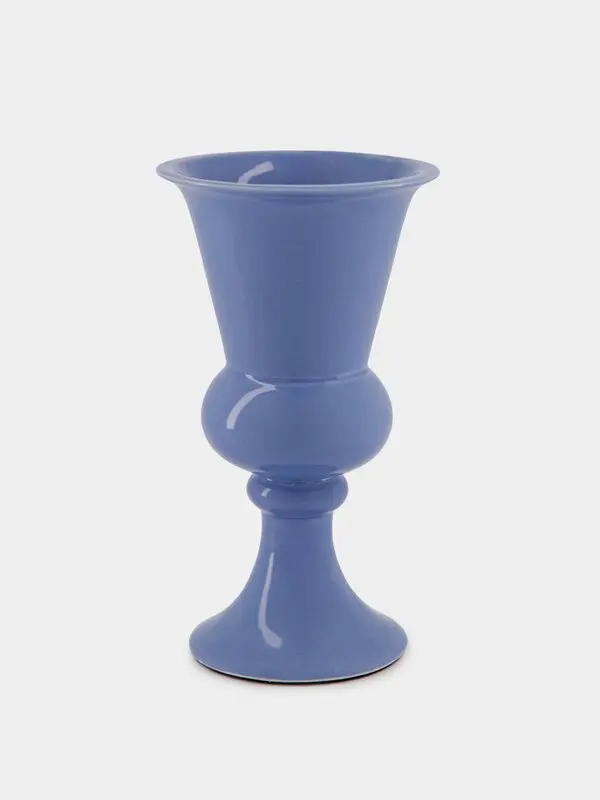 HOUSE OF CAPRICORN Florbela Ceramic Small Vase - Blue