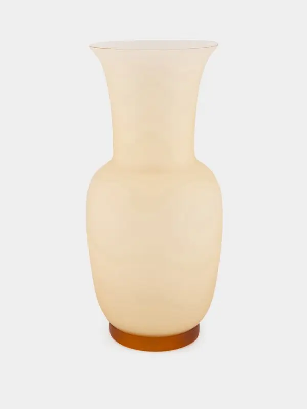 VENINI Pesca Opalino 30 Glass Vase - Beige