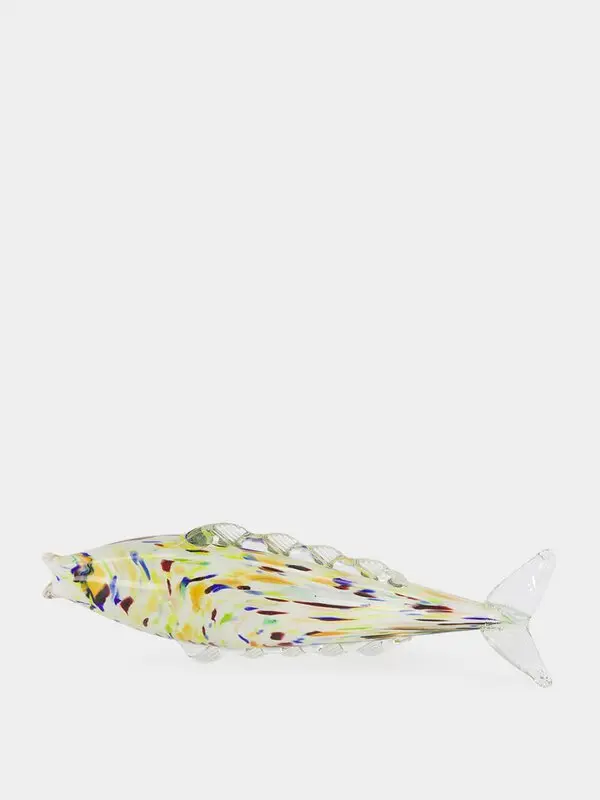 All Origine Glass Fish Sculpture - Multicolour