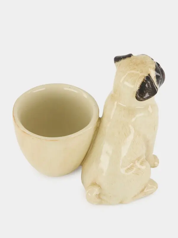 QUAIL CERAMICS Pug Egg Cup