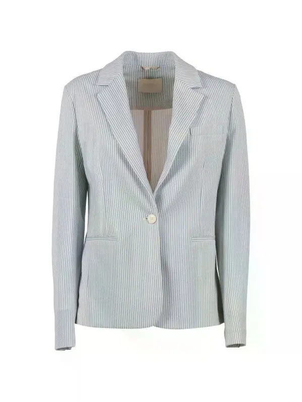 CIRCOLO 1901 Striped Pattern Blazer - Blue