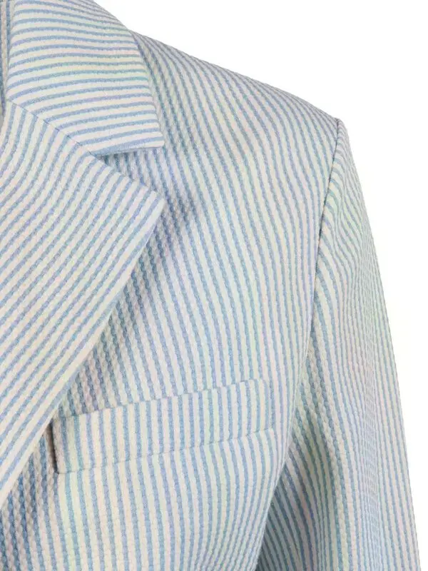 CIRCOLO 1901 Striped Pattern Blazer - Blue