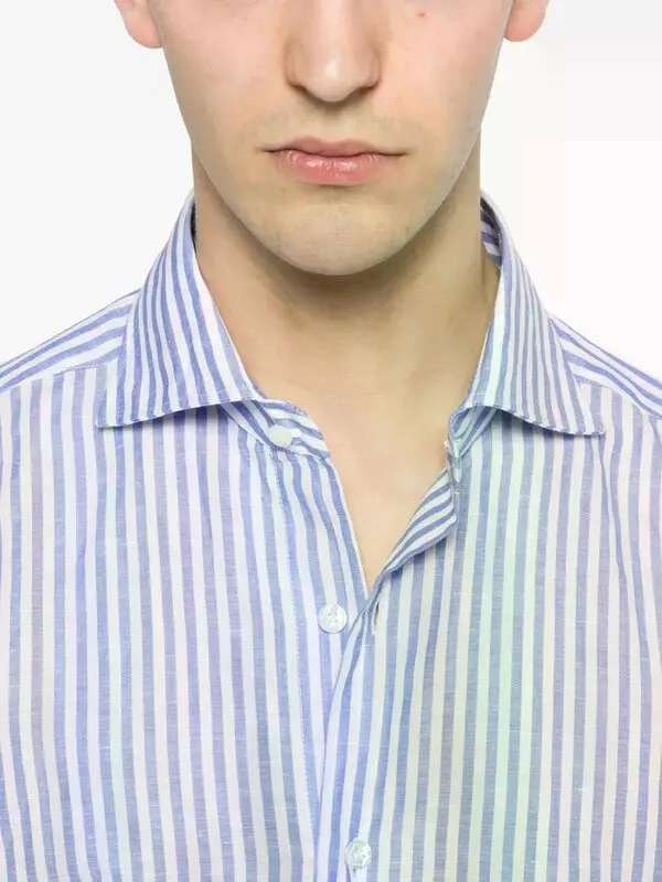 BARBA NAPOLI Striped Shirt