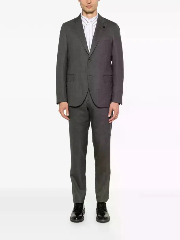 LARDINI Button-fastening Suit - Grey