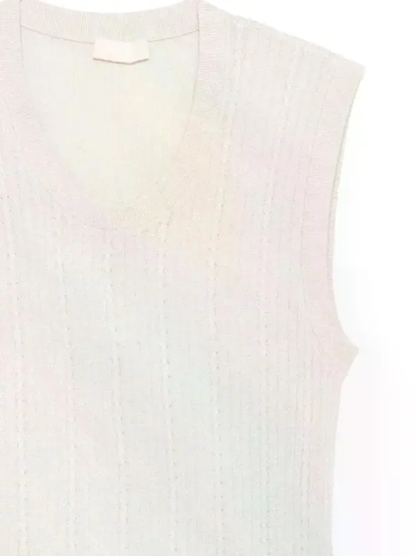 Liu Jo Ribbed Sleeveless Top