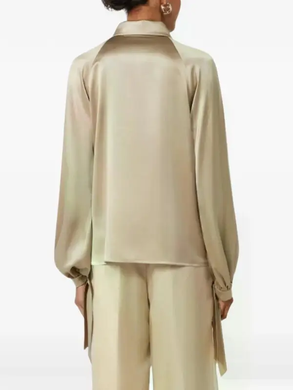 Max Mara Alare Long-sleeve Shirt - Neutrals