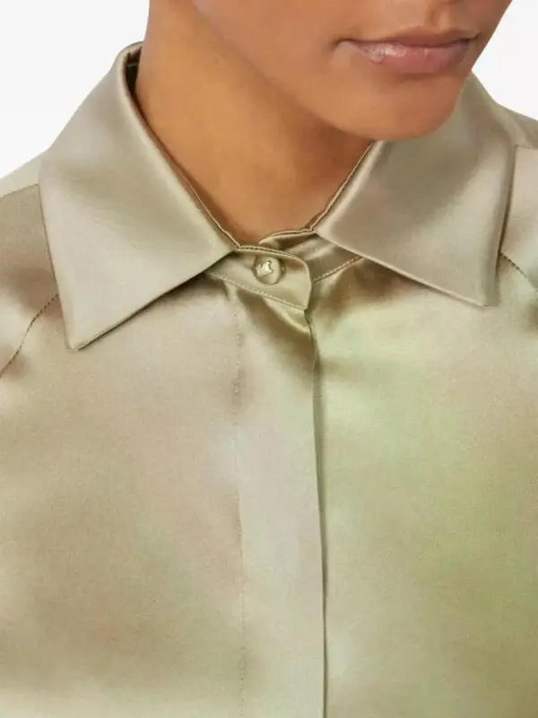 Max Mara Alare Long-sleeve Shirt - Neutrals