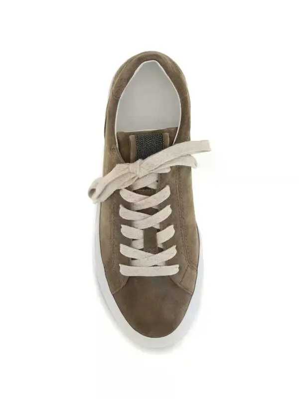 Brunello Cucinelli Suede Low Top Sneakers