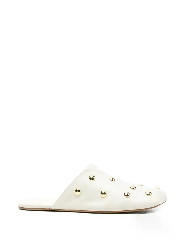Chloé Rita Studded Mules - Neutrals