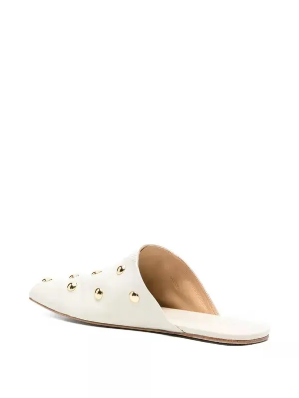 Chloé Rita Studded Mules - Neutrals