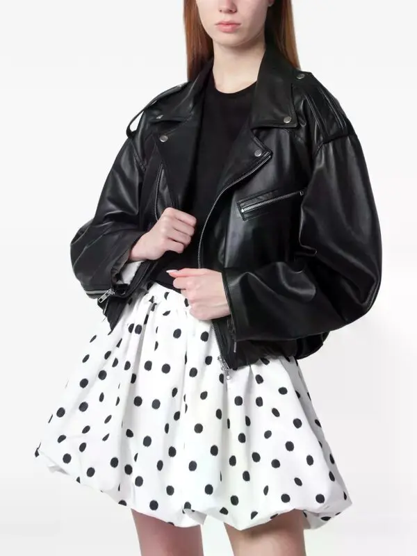SWORD 6644 Leather Jacket - Black