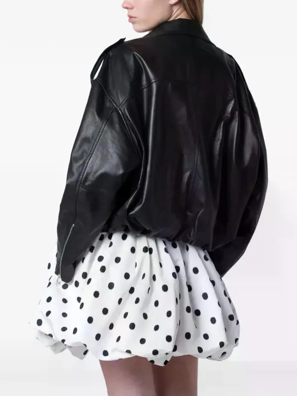 SWORD 6644 Leather Jacket - Black