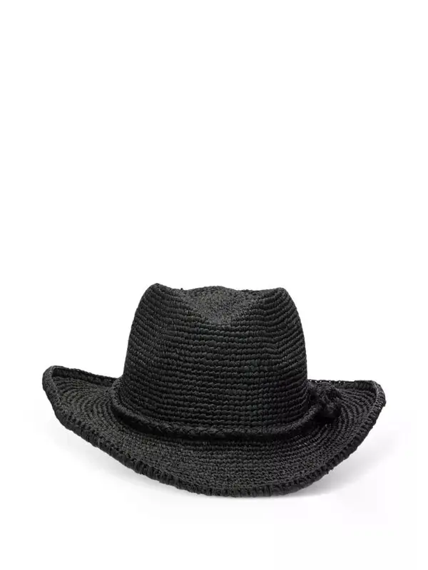 IBELIV Rodeo Raffia Hat - Black