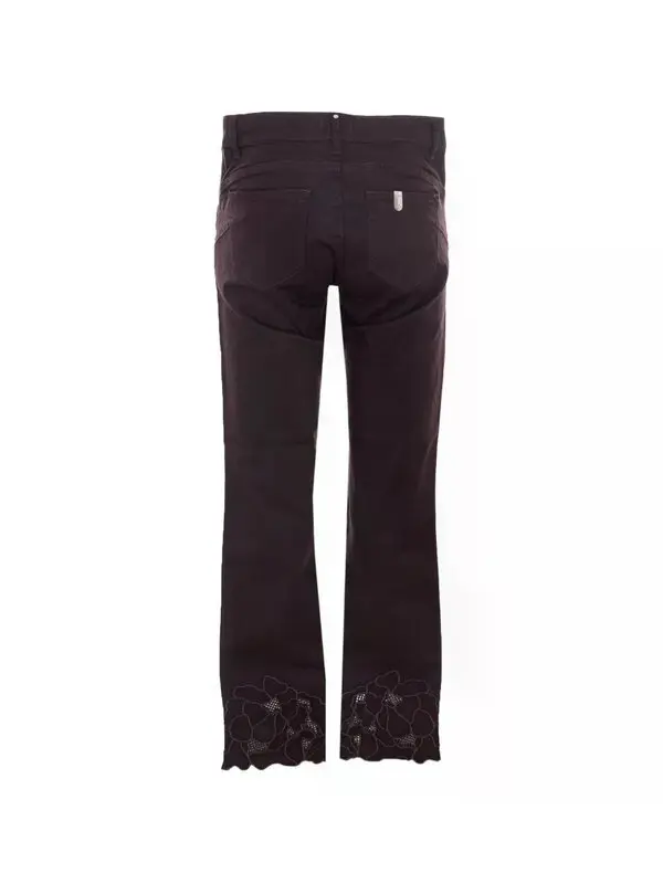Liu Jo Floral-embroidered Trousers