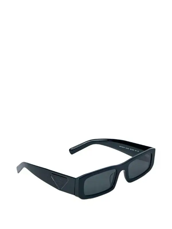 Prada Rectangle Frame Sunglasses With Triangle Logo