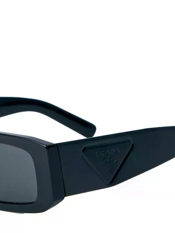 Prada Rectangle Frame Sunglasses With Triangle Logo